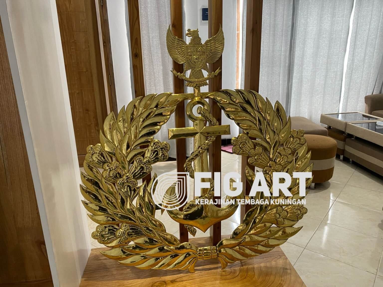 Logo Tembaga Kuningan - Custom Sesuai Desain & Ukuran