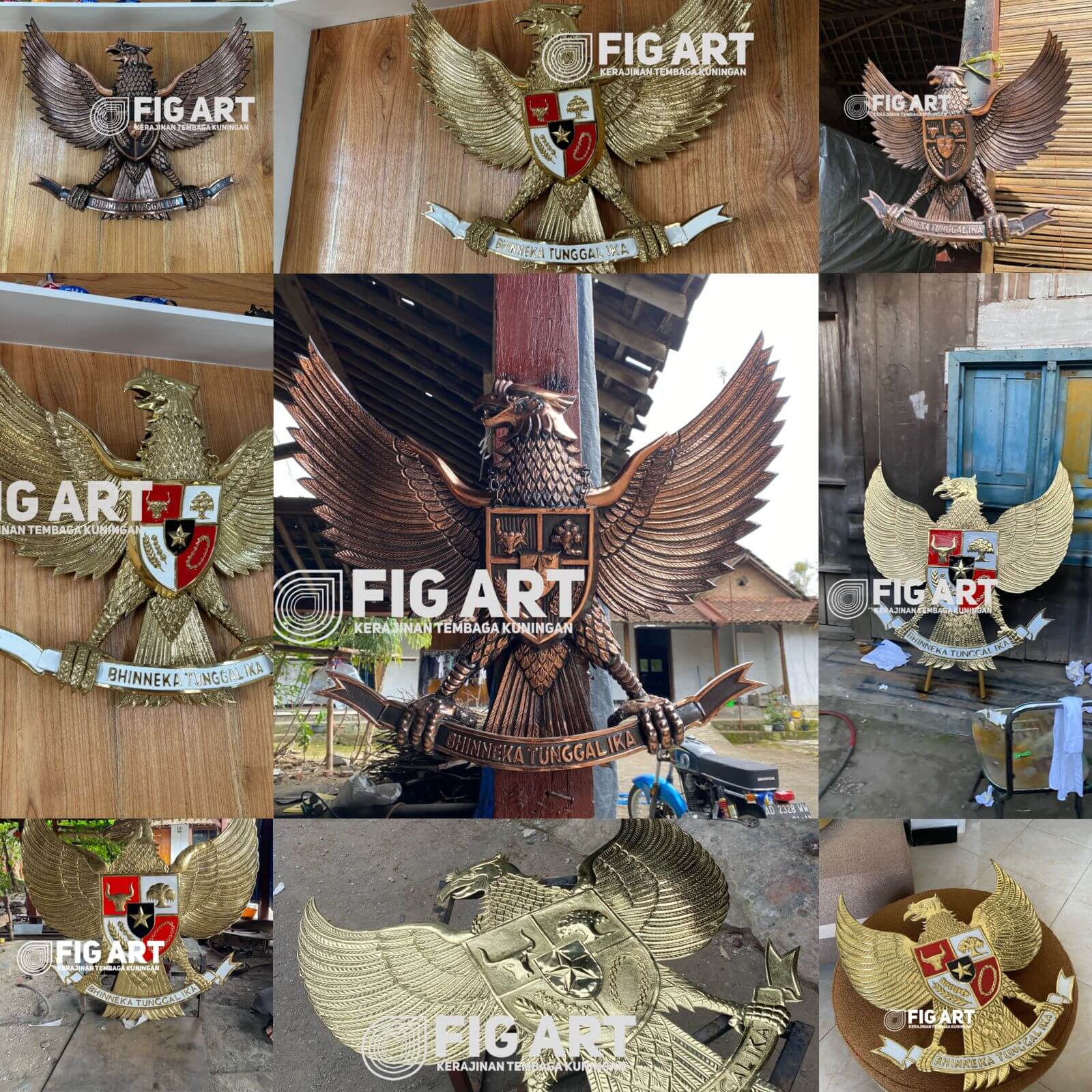 Garuda Kuningan Tembaga - Kerajinan Tembaga Dan Kerajinan Kuningan Fig Art